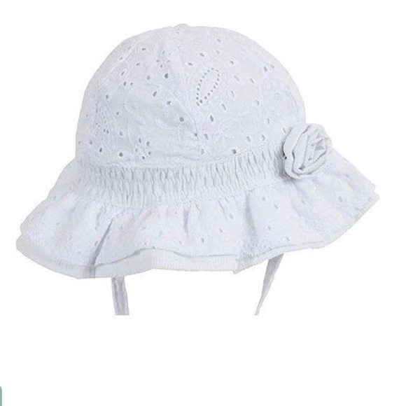 Baby Millymook | Accessories | Baby Millymook White Eyelet Hat Nwt ...